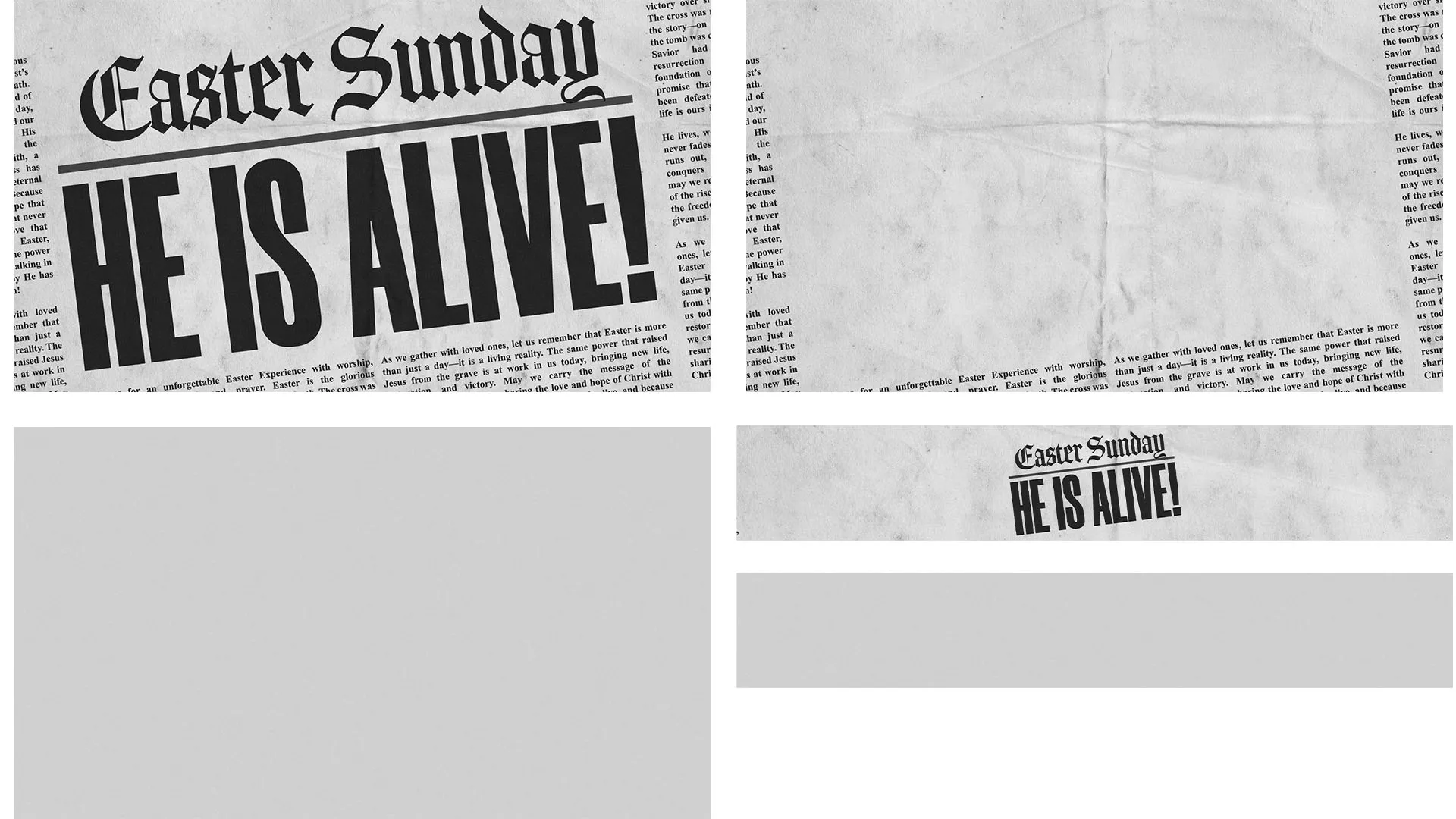 Easter Sunday He Is Alive - Remix Church Media Announcements - Church ...