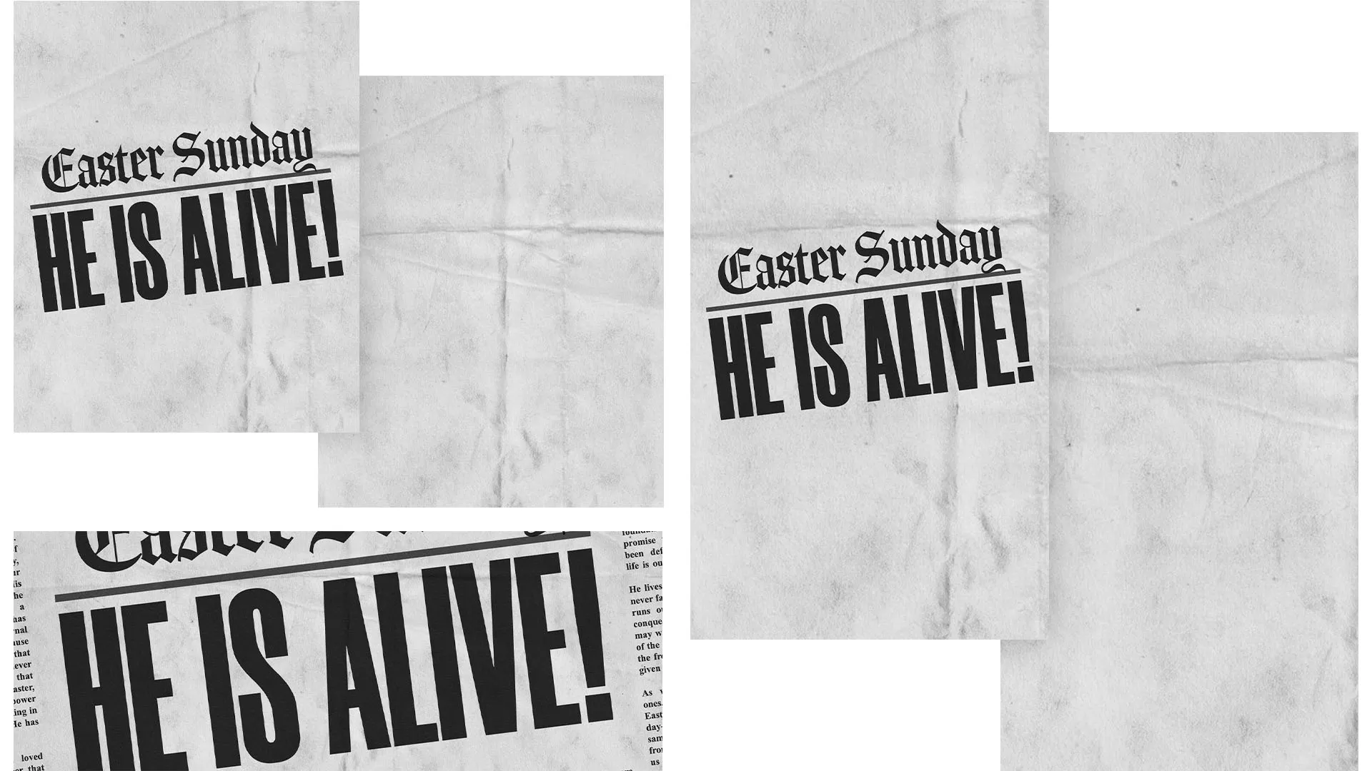 Easter Sunday He Is Alive - Remix Church Media Announcements - Church ...