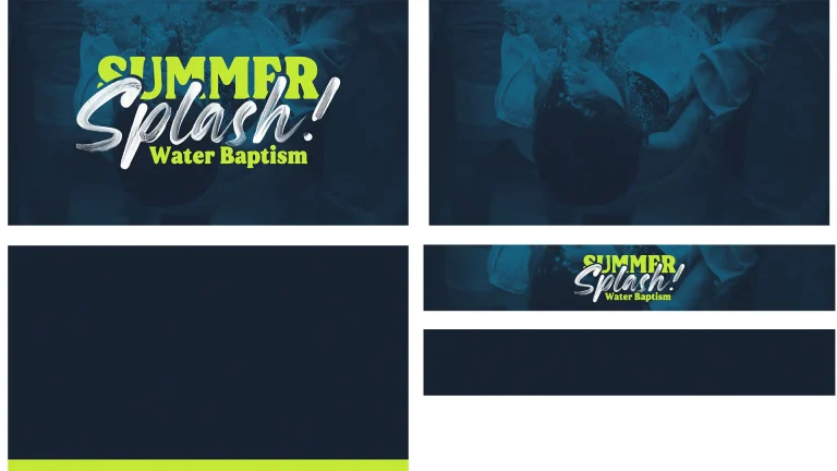 Summer Splash Water Baptism - Remix Church Media Events - Church Graphics