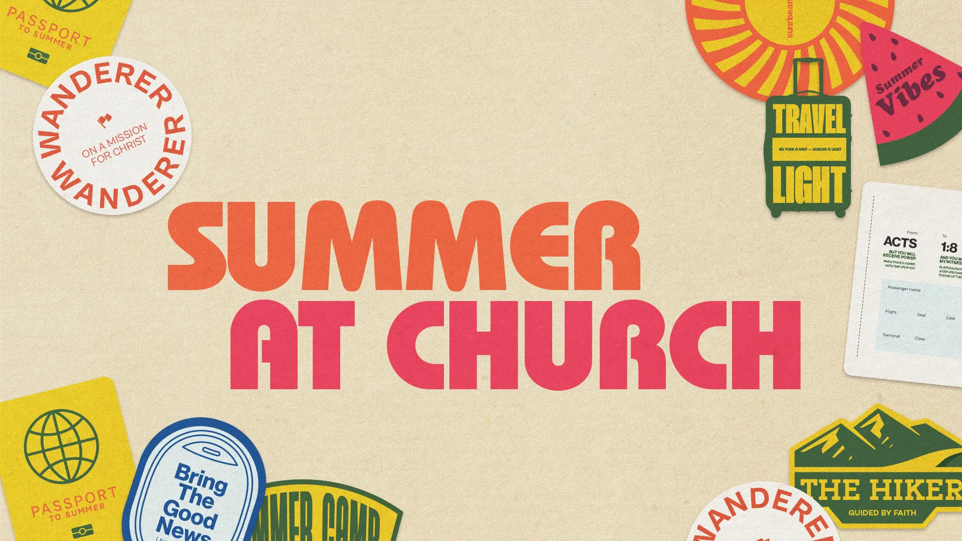 Summer At Church - Remix Church Media - Church Graphics
