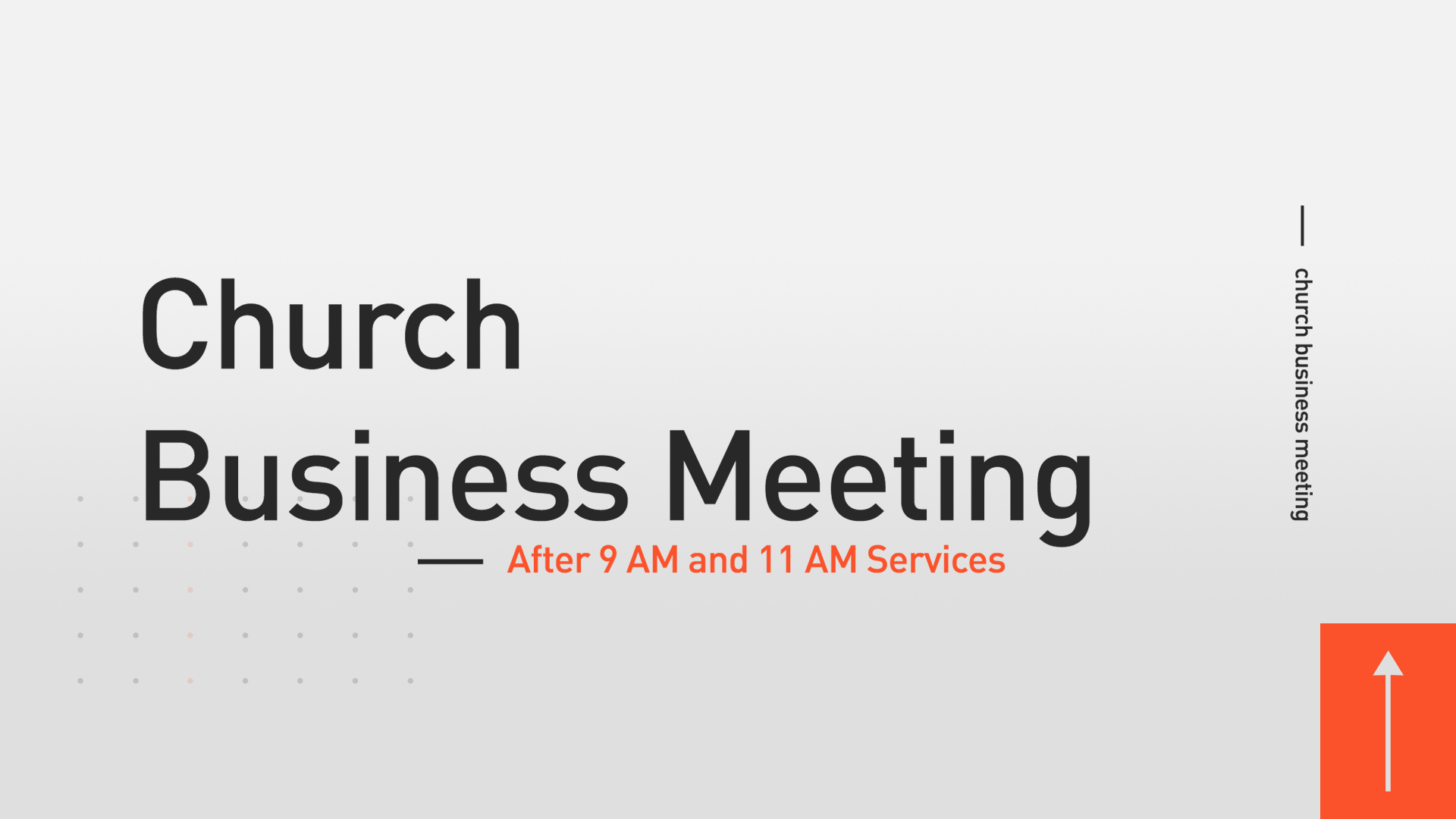 Church Business Meeting - Remix Church Media - Church Graphics
