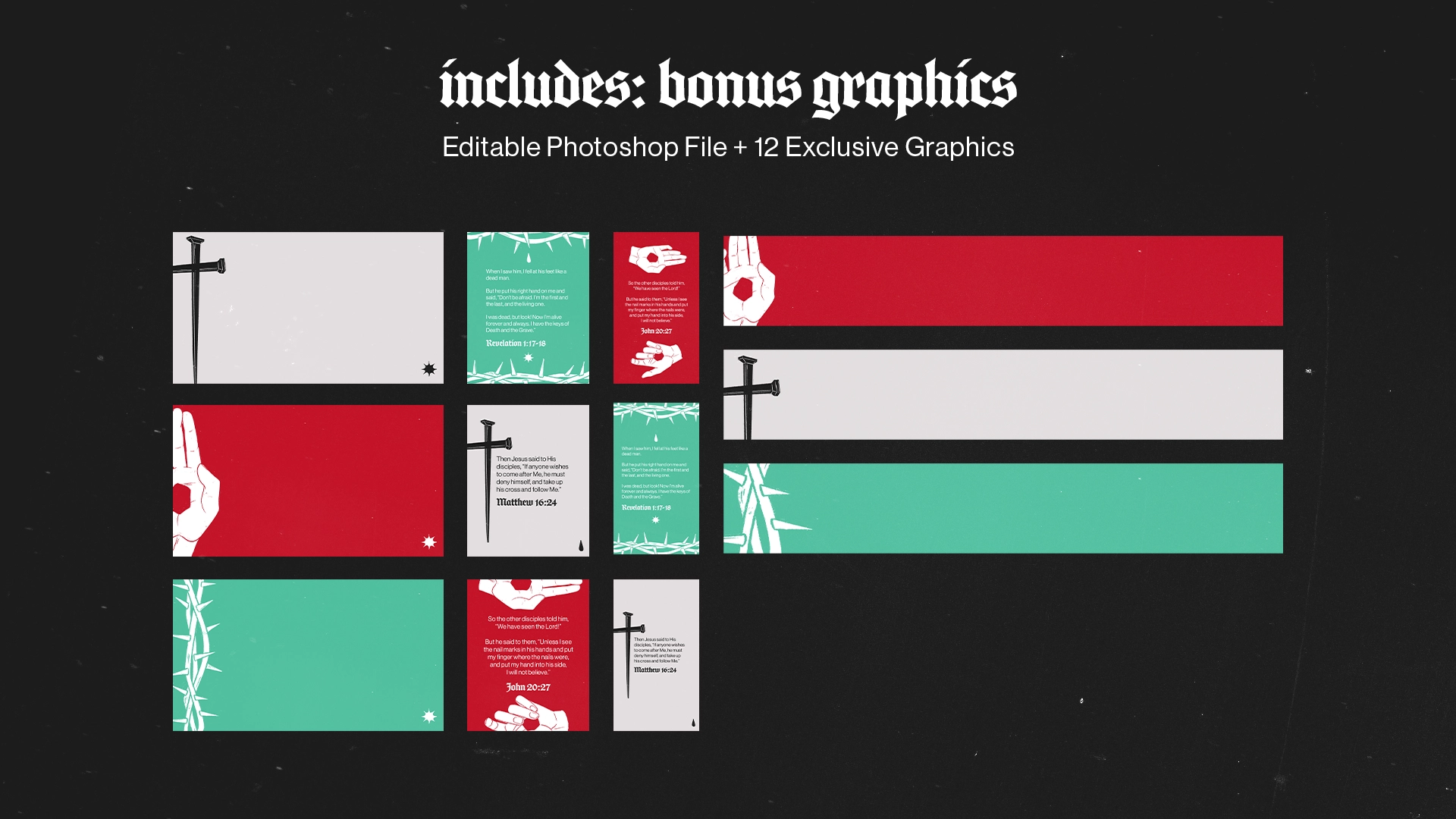 Easter Gothic Collection - Remix Church Media - Church Graphics