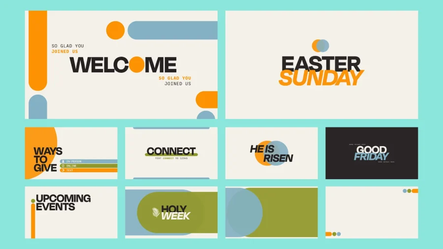 Easter Slide Pack - Remix Church Media - Church Graphics