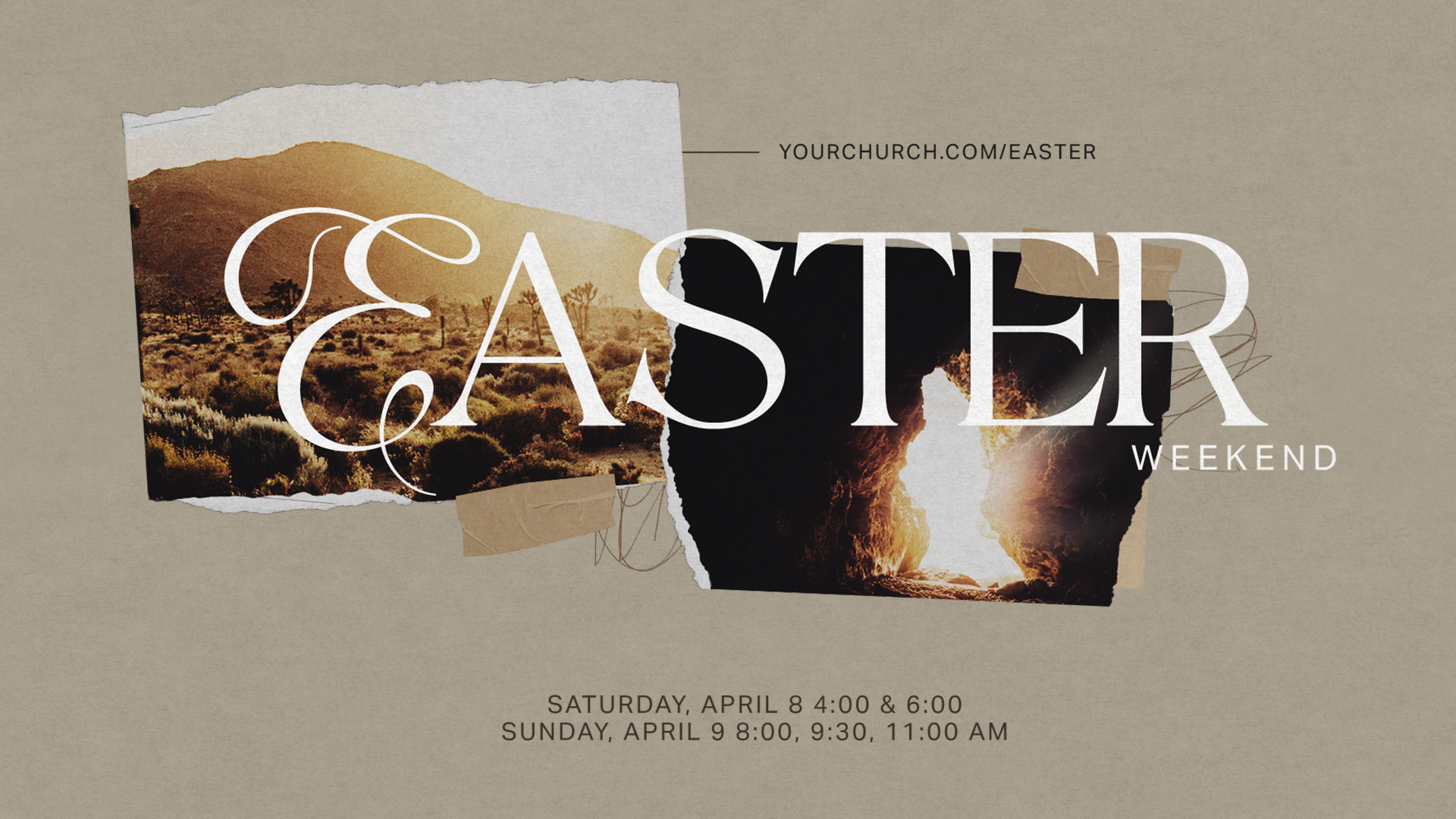 Easter As He Said - Remix Church Media Events - Church Graphics