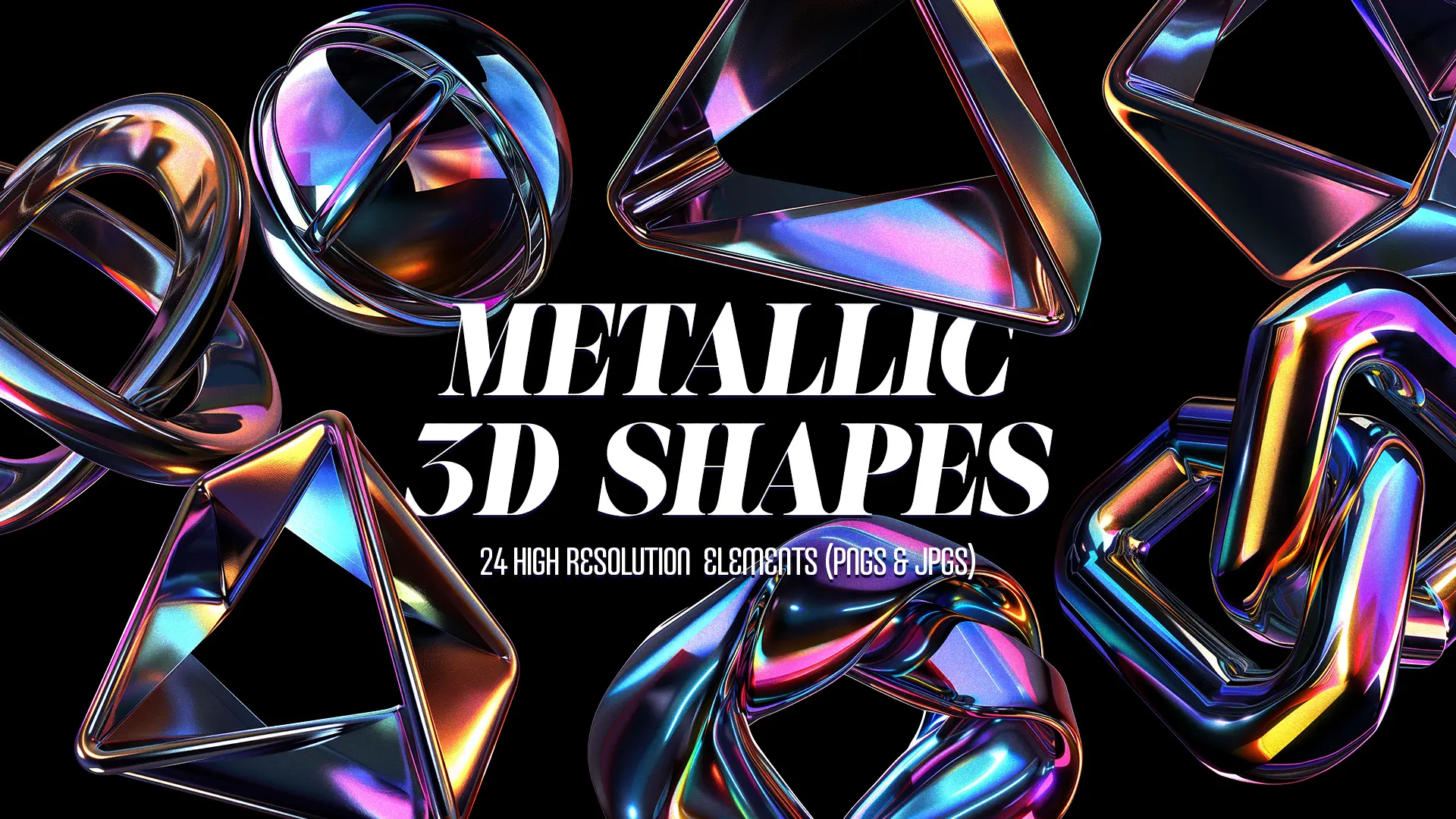 Metallic 3D Shapes - Remix Church Media - Church Graphics