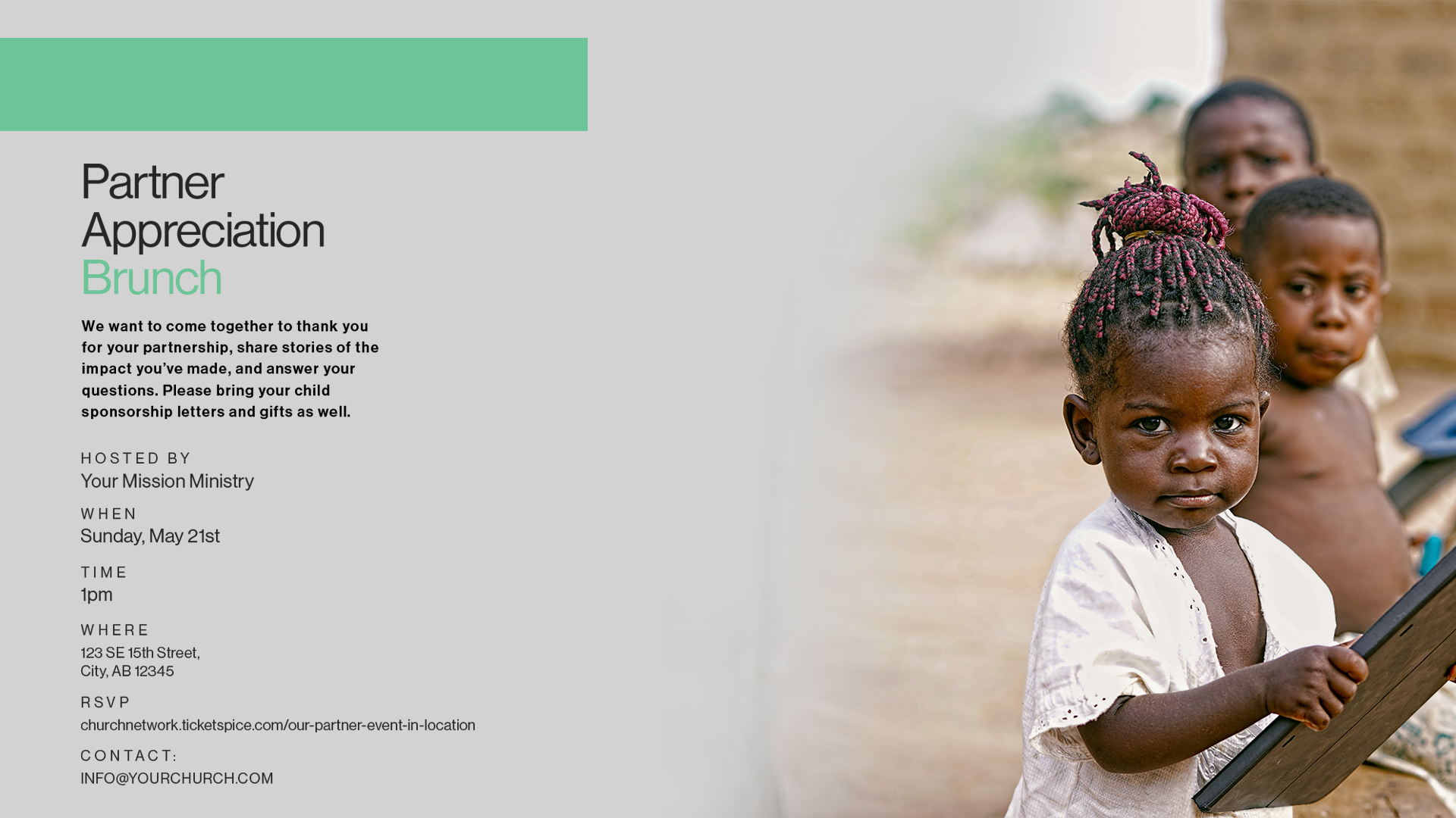 Partner Appreciation Brunch - Remix Church Media Announcements - Church ...