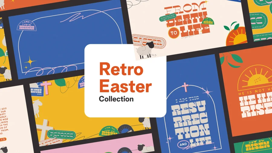 Retro Easter Collection - Remix Church Media - Church Graphics