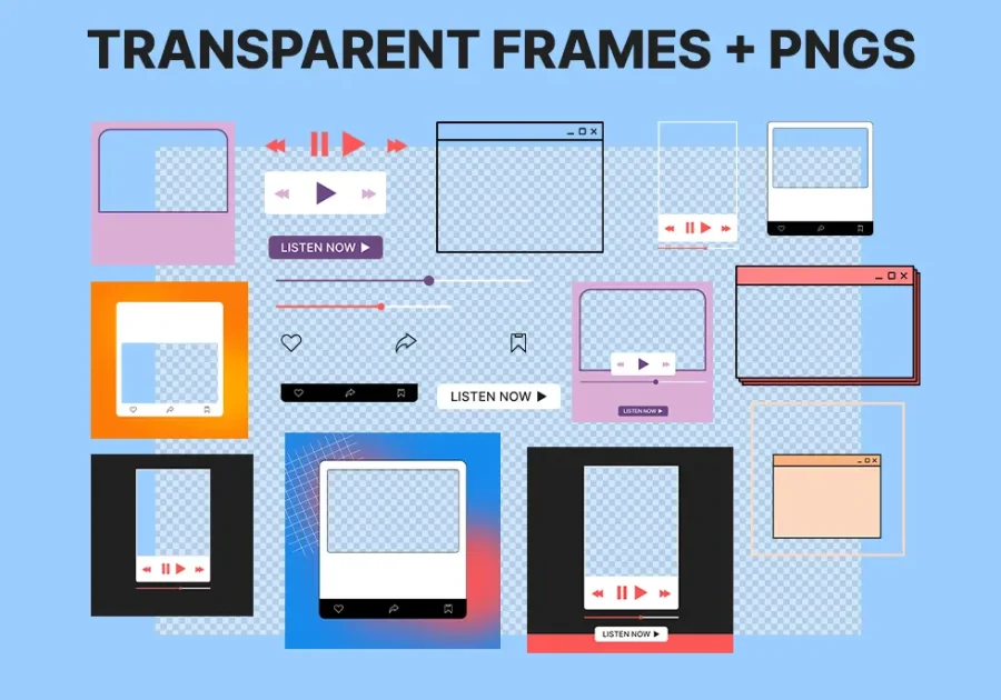 Social Media UI Frames - Remix Church Media - Church Graphics