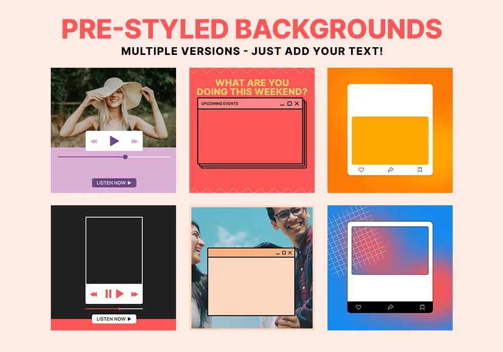 Social Media UI Frames - Remix Church Media - Church Graphics
