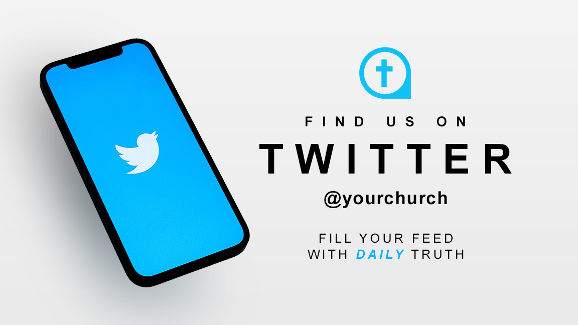 Find Us On Twitter - Remix Church Media Announcements - Church Graphics